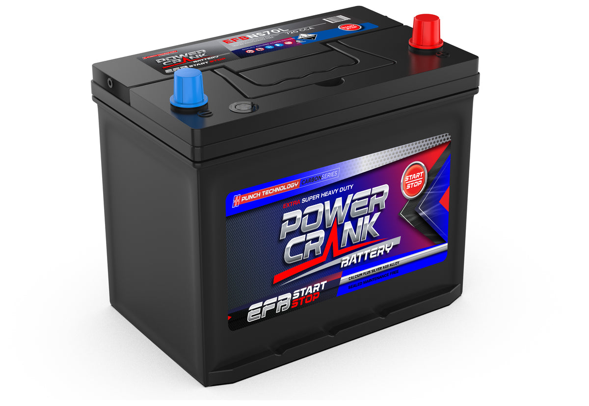 POWERCRANK EFBNS70-S95 / NS70L START STOP BATTERY 2 YEAR WARRANTY – The ...