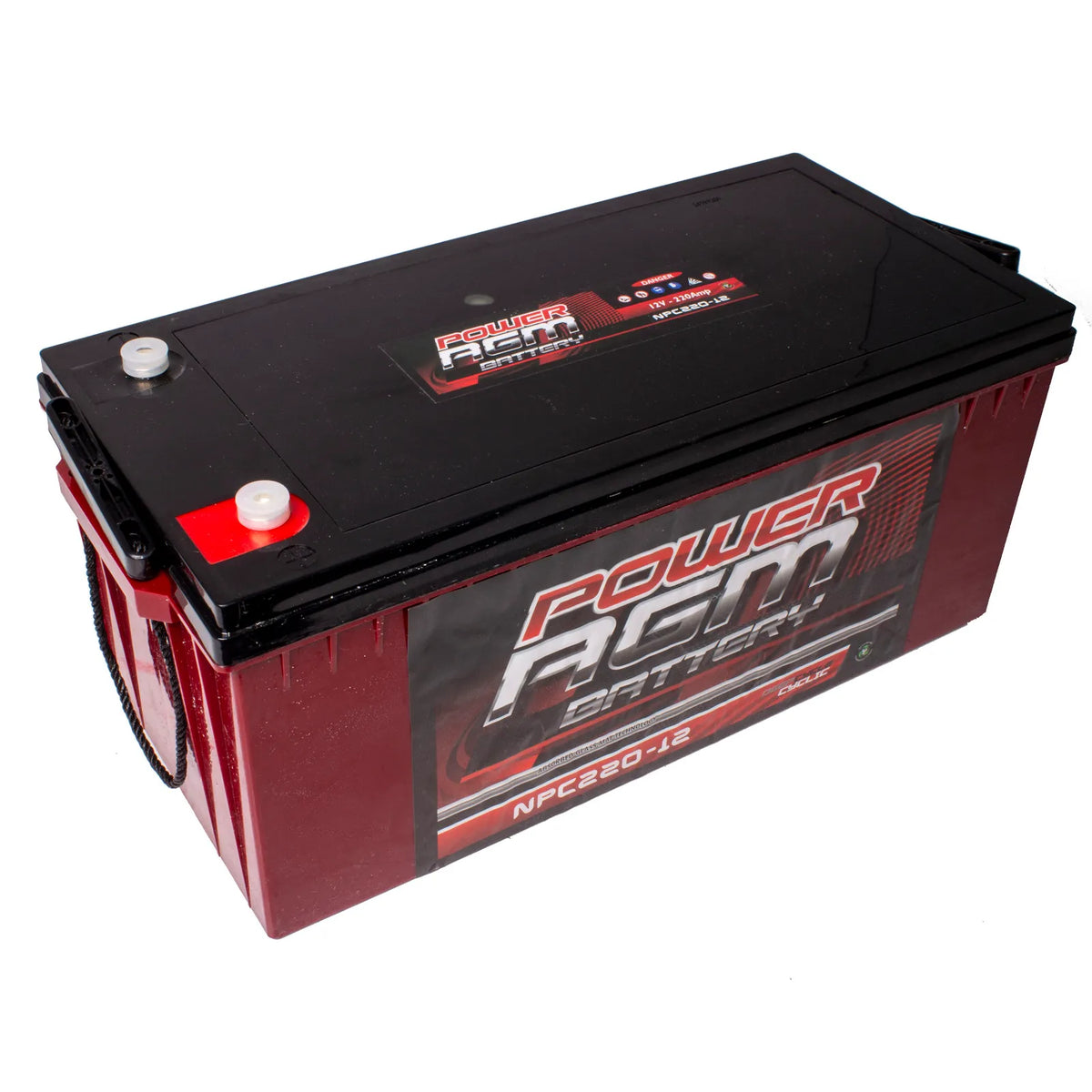 Power AGM NPC220-12 DEEP CYCLE BATTERY – The Battery hub