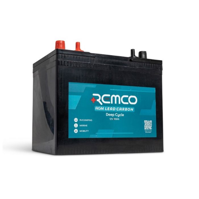 Remco RM12-90LC Deep Cycle AGM Battery 90Ah - 30 Months Warranty – The ...