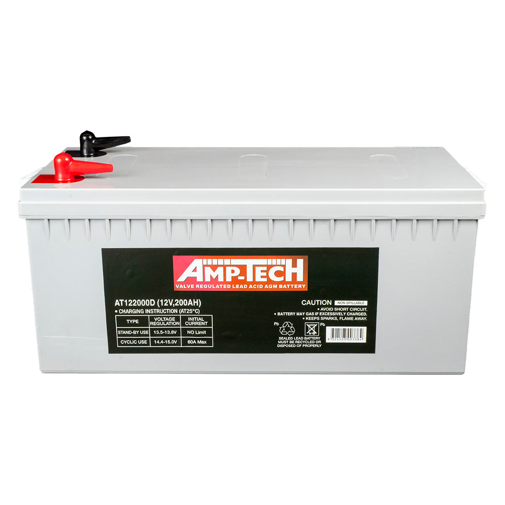 SUPERCHARGE AT122000D AMP-TECH-DEEP CYCLE 12 MONTH WARRANTY BATTERY ...