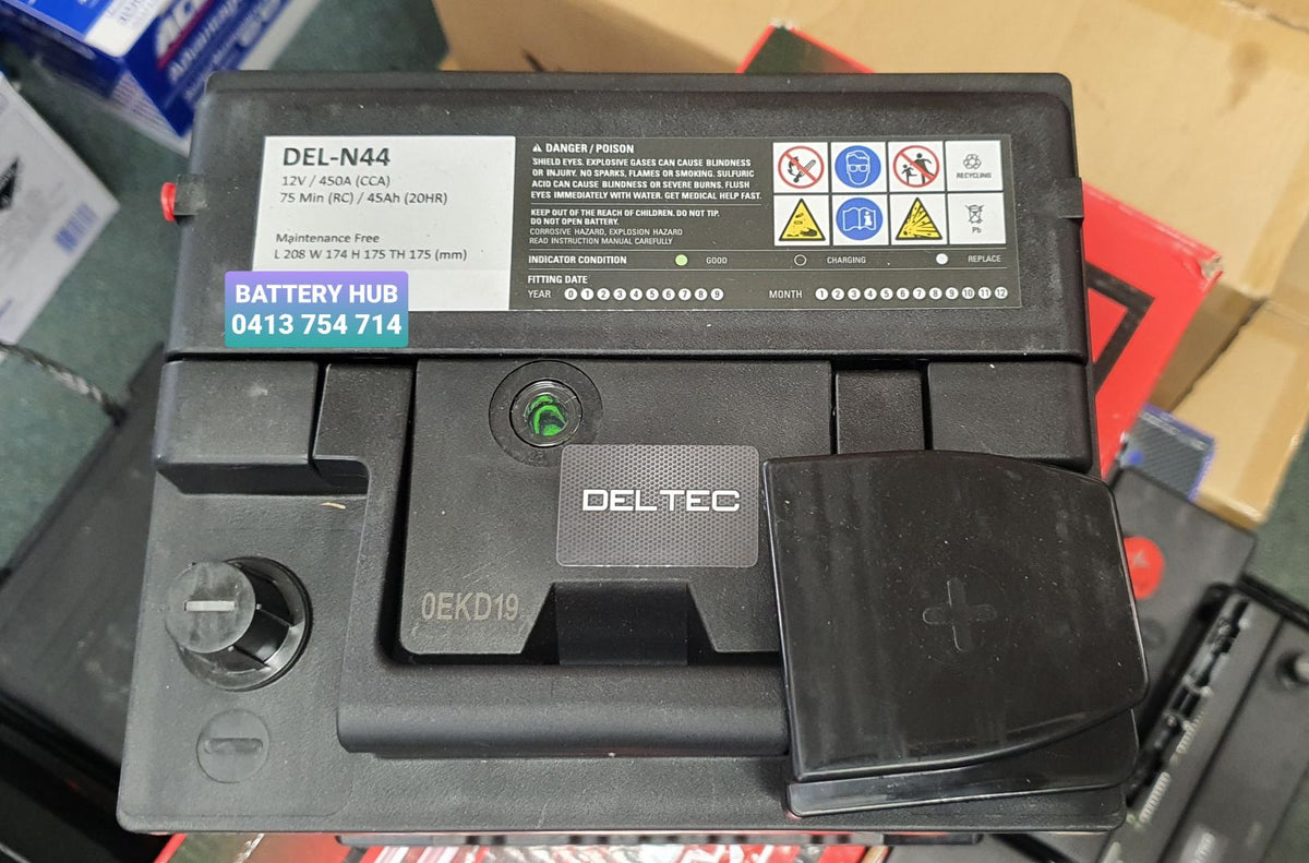 DELTEC N44 450 CCA MAINTENANCE FREE 45 AH BATTERY – The Battery hub