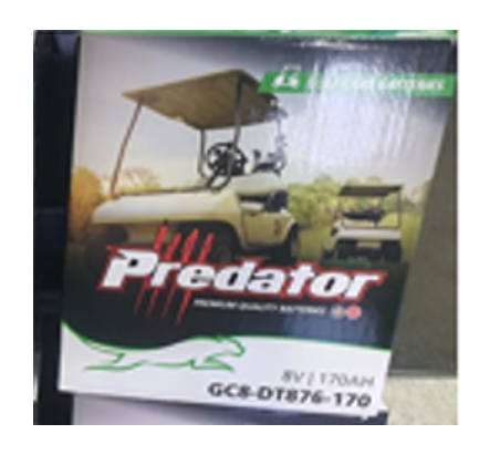 PREDATOR GC8-170-UTL 8VOLT 170 CCA DEEP CYCLE GOLF CART BATTERY . – The ...