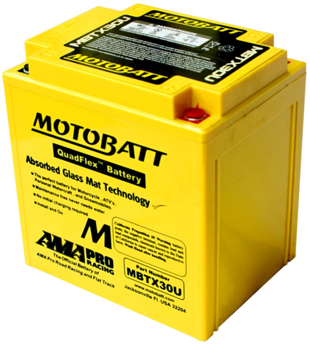 Motobatt MBTX30U 390 CCA 12V AGM Motorcycle Battery. – The Battery hub
