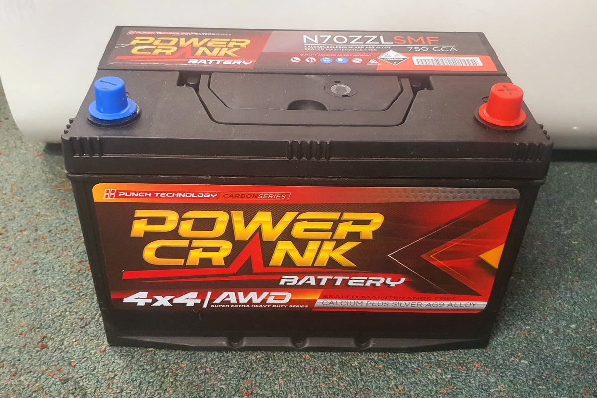 POWER CRANK N70ZZL SMF PUNCH TECHNOLOGY CARBON SERIES 12V 750CCA 2 YEA ...