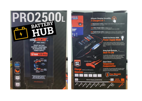 OZCHARGE PRO2500L MAINTAINER LITHIUM PRO SERIES 12V 25A BATTERY CHARGE ...